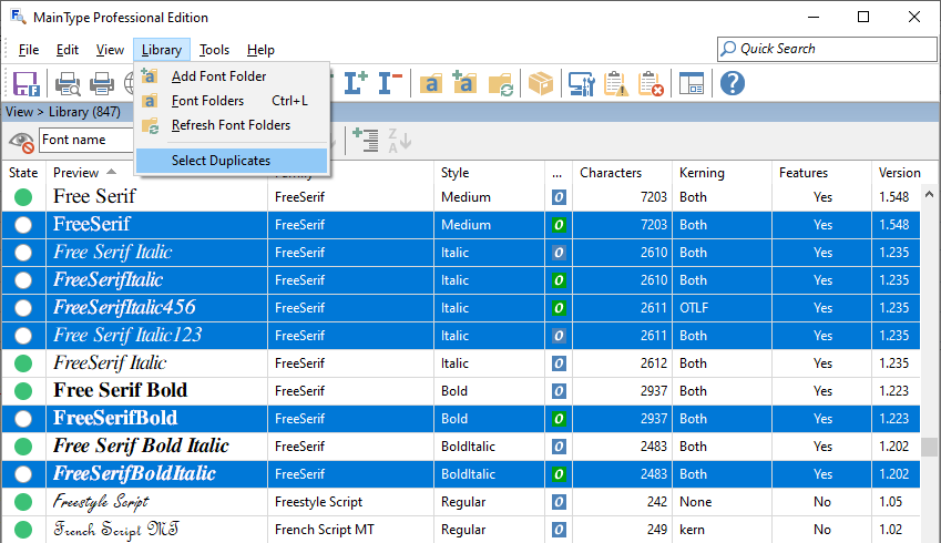 How to Find and Remove Duplicate Fonts